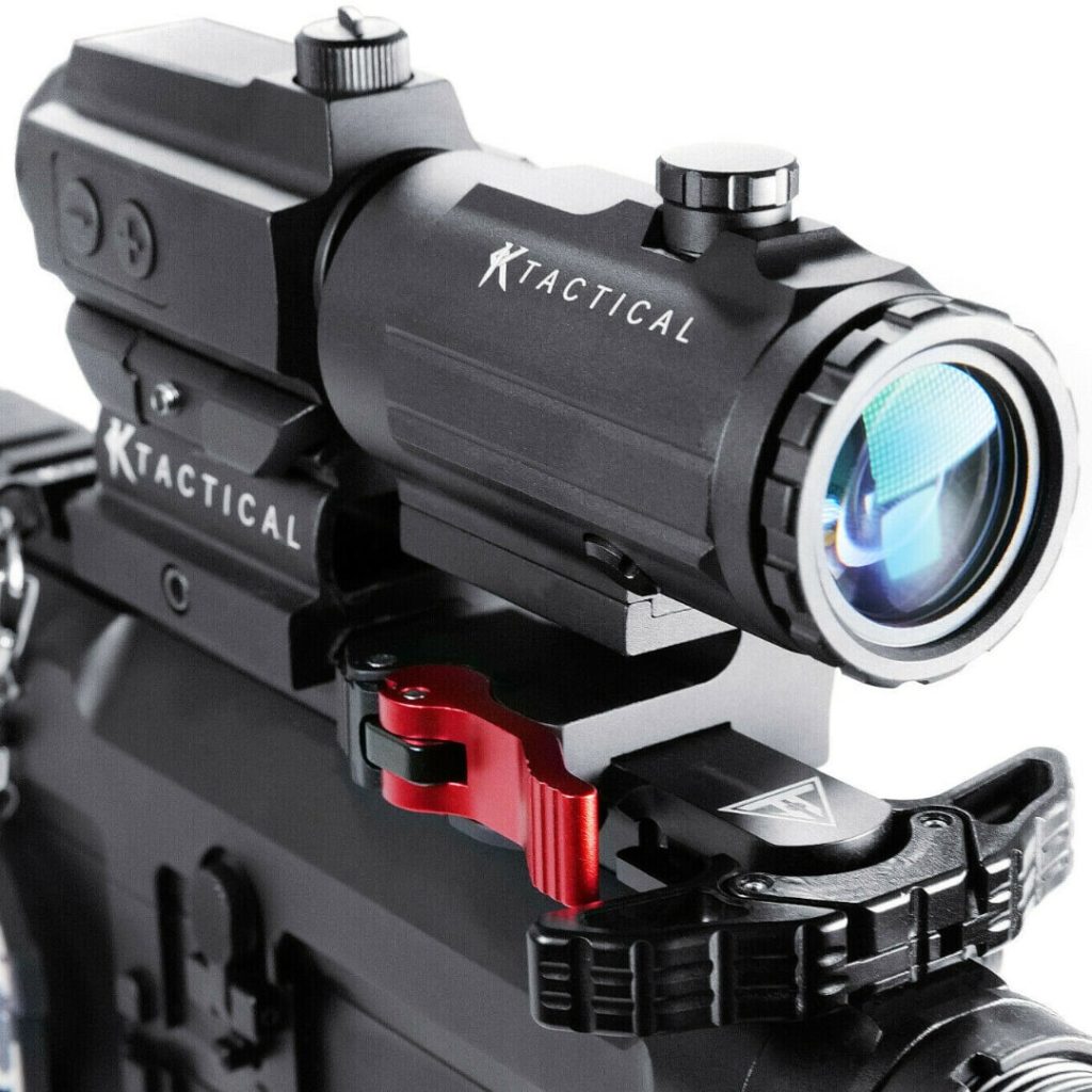 3X Magnifier Flip Optic Quick Release for Red Dot Sights Rifle Rail ...