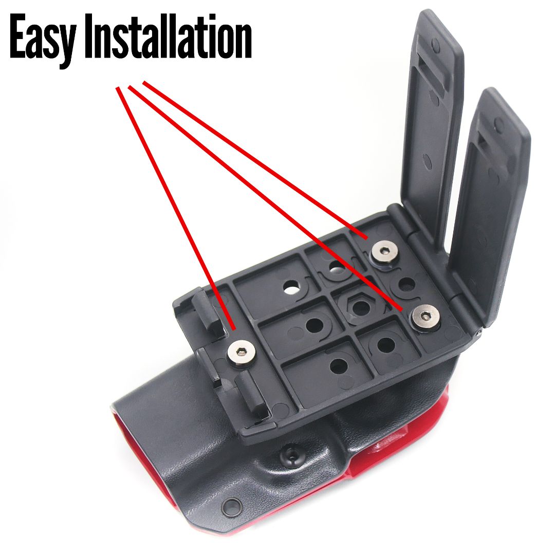 Molle Attachment Mount for OWB Kydex Open Carry Belt Holster Ktactical ...