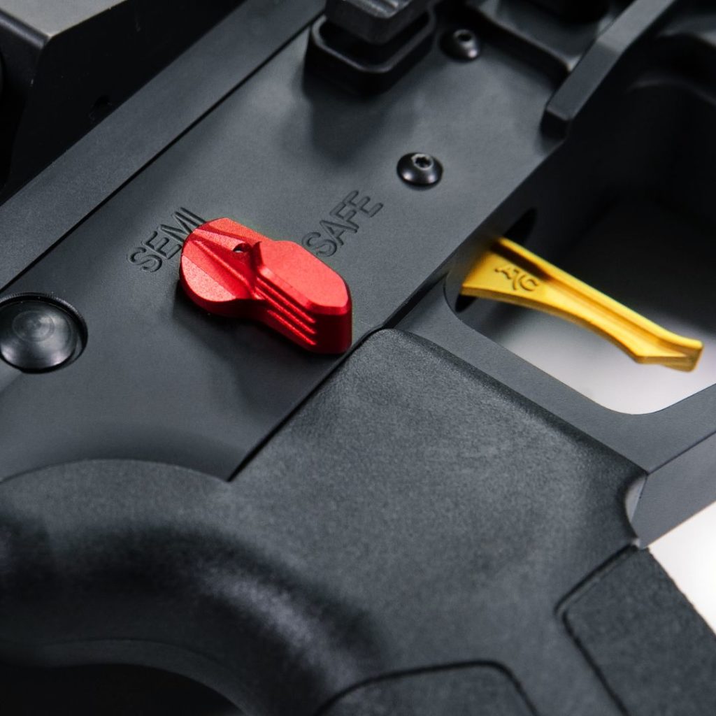 Red AR15 Selector Switch – Radian Talon 45/90 Ambidextrous Selector ...