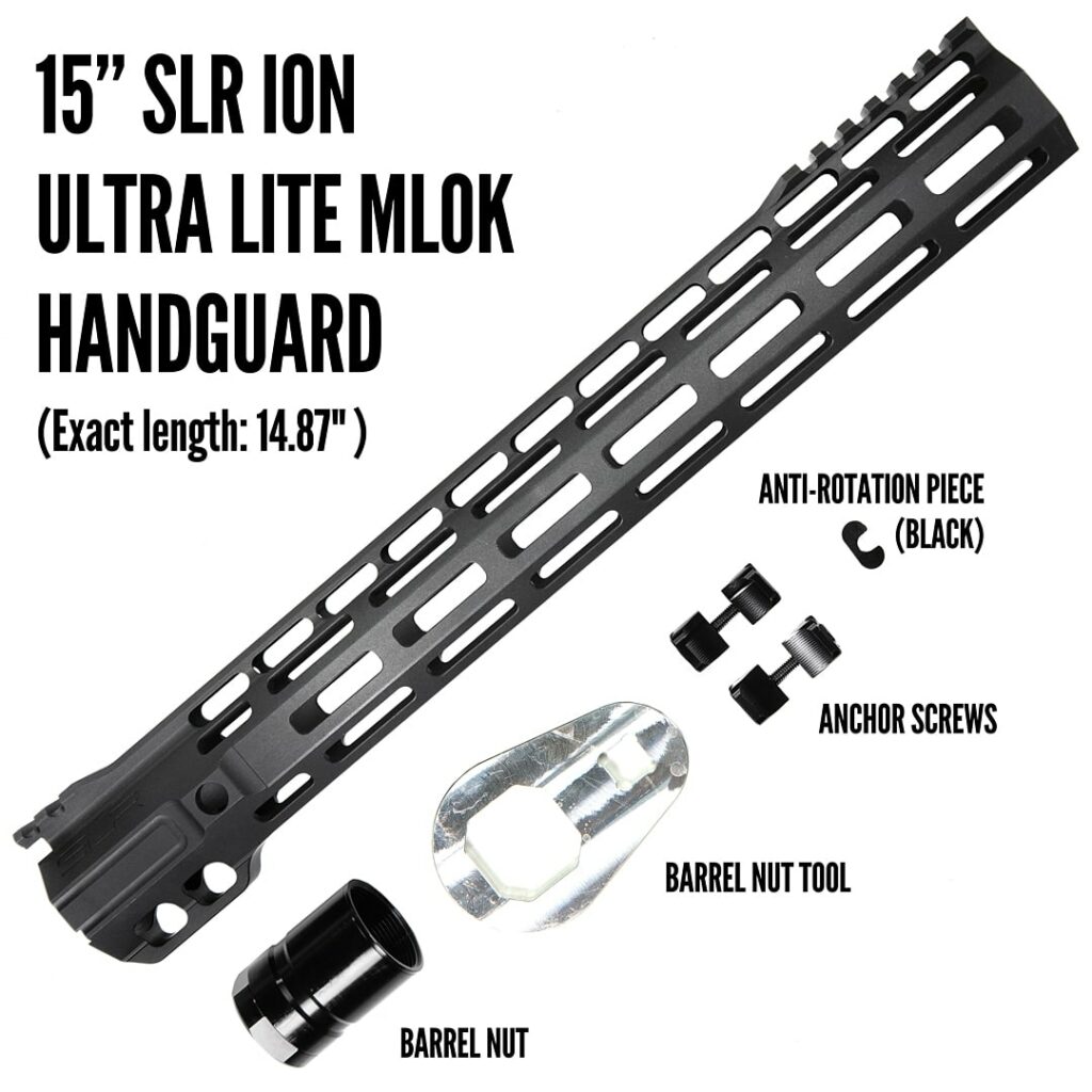 SLR Rifleworks 15″ ION Ultra Lite M-LOK Handguard for AR15 – KTactical ...