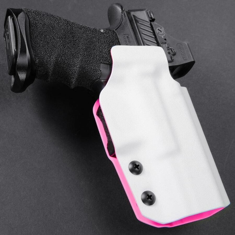 OWB Fits Glock 19 Gen 3 4 5 Pink / White Kydex Molle Open Carry ...