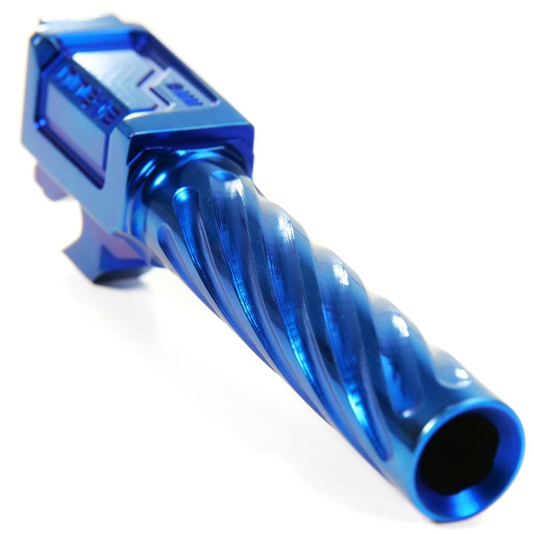 (USED) BLUE Spiral Fluted Barrel 3.9″ 9mm P320C Rare *BARREL ONLY ...