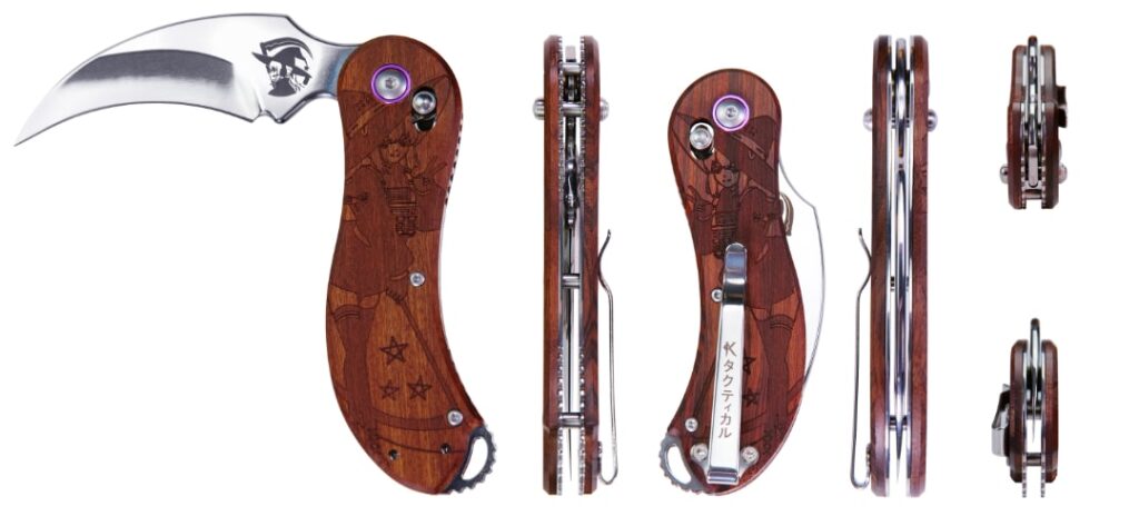 Pocket Scythe Reaper Knife Real Wood KTactical – KTactical | Premium ...